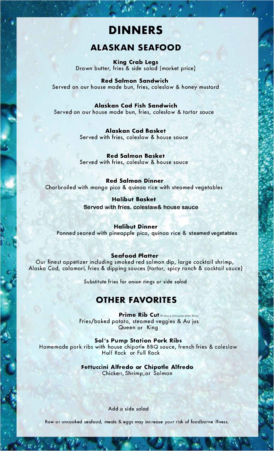 Dinner – The Fat Mermaid